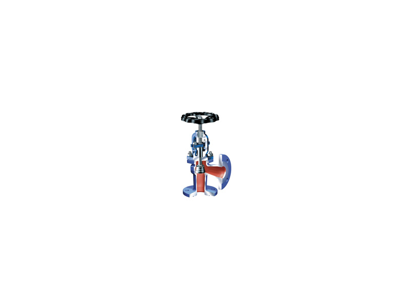 DN25 PN40 Ari-Stobu Angle Pattern Cast Steel Globe Valve from IBHS