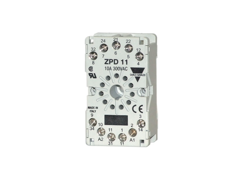 Relay Base 11 Pin Surface/Din rail Mount