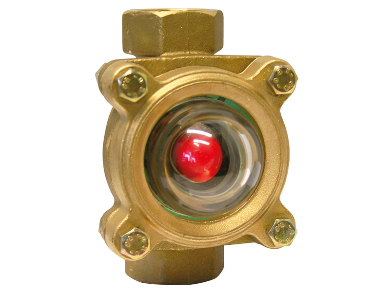 3/4" BSPP Fig 1302 Bronze Sight Flow Indicator from IBHS Ltd