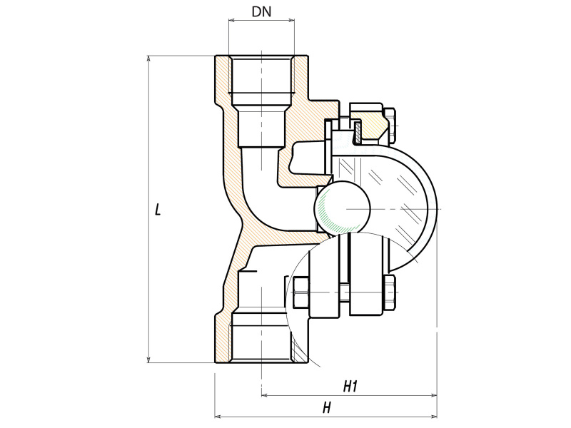 1/2" BSPP Fig 1302 Bronze Sight Flow Indicator from IBHS Ltd
