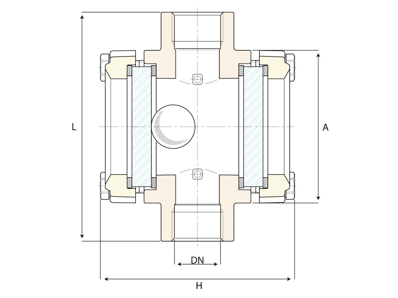 3/4" BSPP Fig 1306 Bronze Sight Flow Indicator from IBHS Ltd