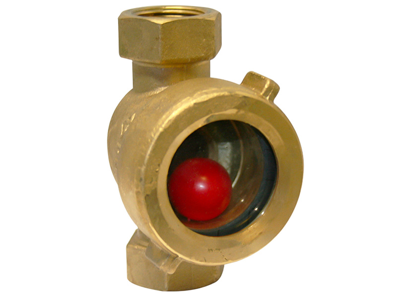 3/4" BSPP Fig 1304 Bronze Sight Flow Indicator from IBHS Ltd
