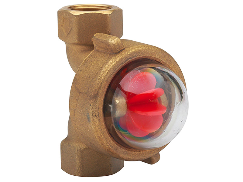 1/2" BSPP Fig 1305 Bronze Sight Flow Indicator from IBHS Ltd