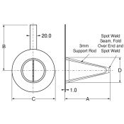 200mm PN16 Top Hat Gas Commissioning Filters from IBHS