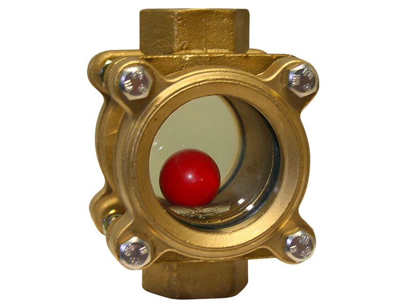 1 1/2" BSPP Fig 1306 Bronze Sight Flow Indicator from IBHS Ltd