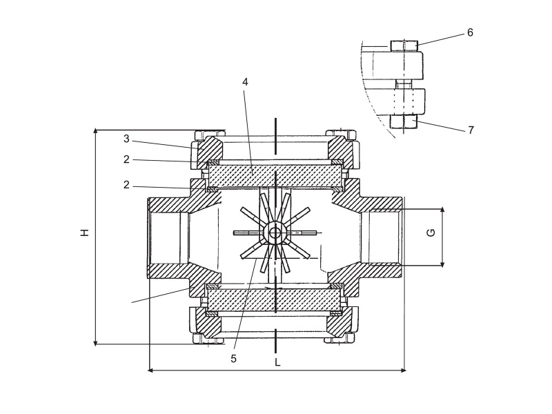 2" BSPP Fig 1316 Bronze Sight Flow Indicator from IBHS Ltd