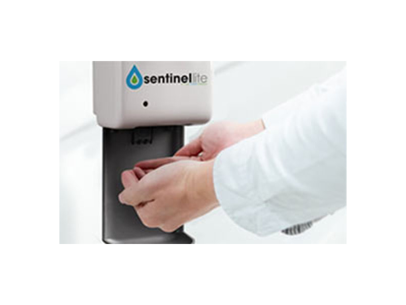 Sentinel Wall Mounted Zero Contact Hand Sanitiser Station from IBHS Ltd
