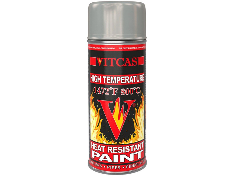 Silver Heat Resistant Spray Paint 400ml from IBHS Ltd