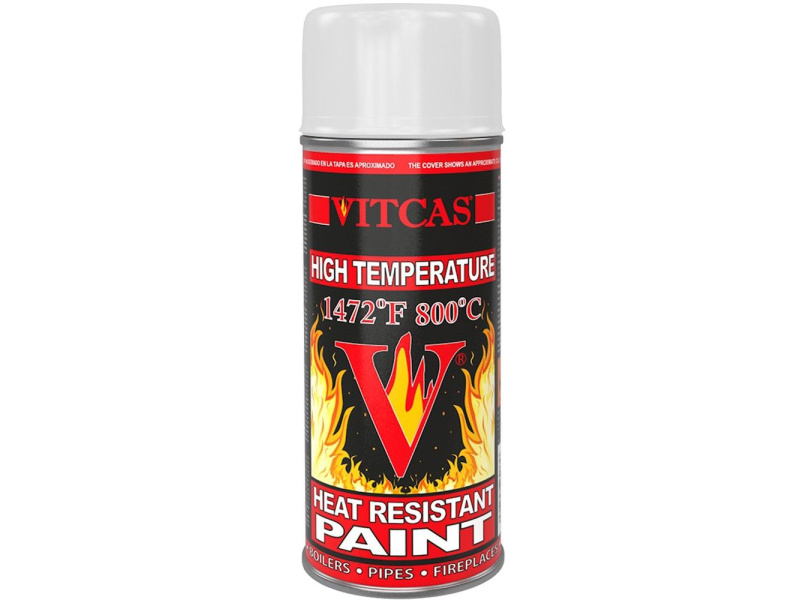 White Heat Resistant Spray Paint 400ml from IBHS Ltd