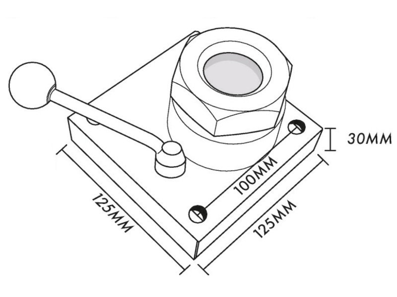 Complete Sight Glass Shutter Box Assembly from IBHS Ltd