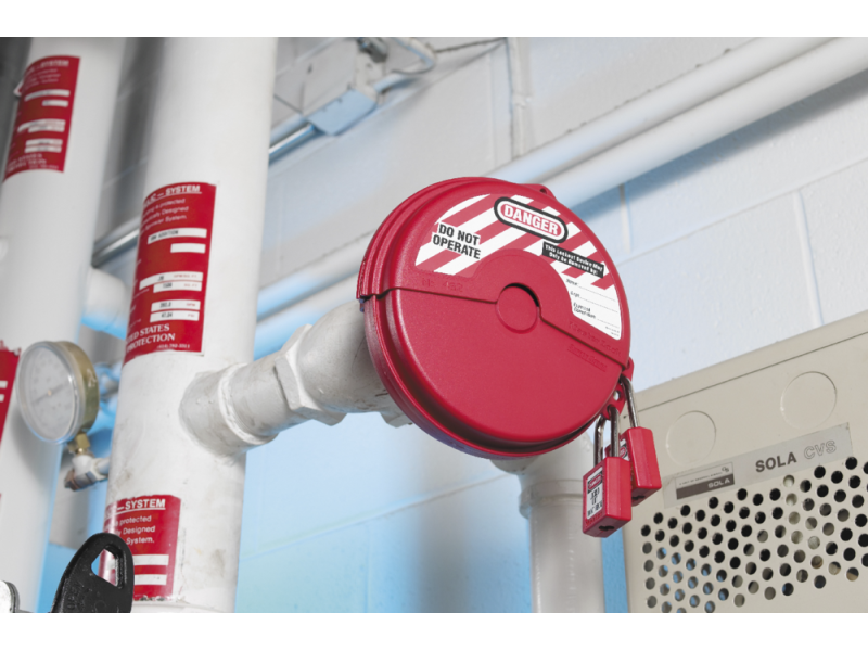 Yellow Valve Lockout Suit 5"-6 1/2" (130mm-170mm) Handwheel