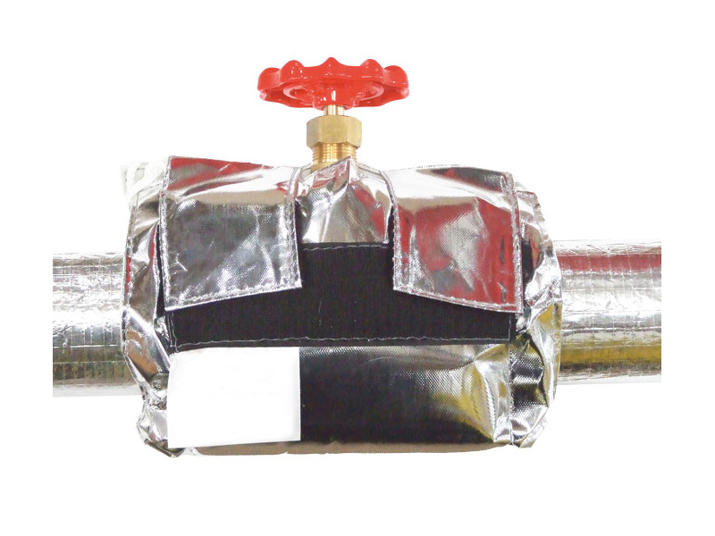 1/2" Alu. Coated Glass Cloth Brz Screwed Valve Jacket