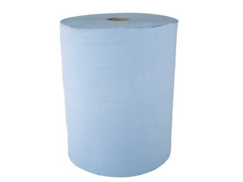 2-Ply Blue Paper Roll 1000 Sheet Roll from IBHS Ltd