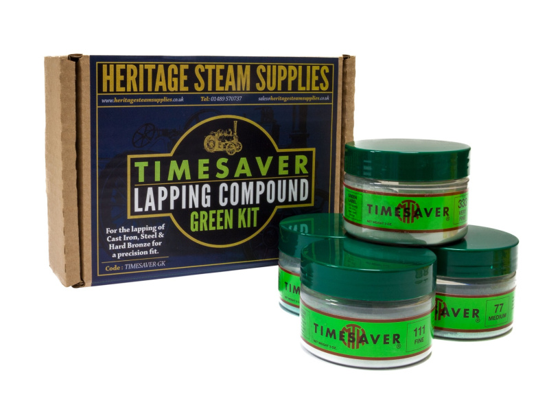 Timesaver Lapping Compound Green Kit from Heritage Steam Supplies