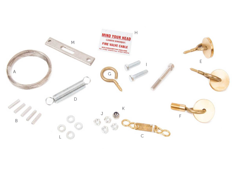 1" BSP Kingsway Free Fall Oil Fire Valve Kit