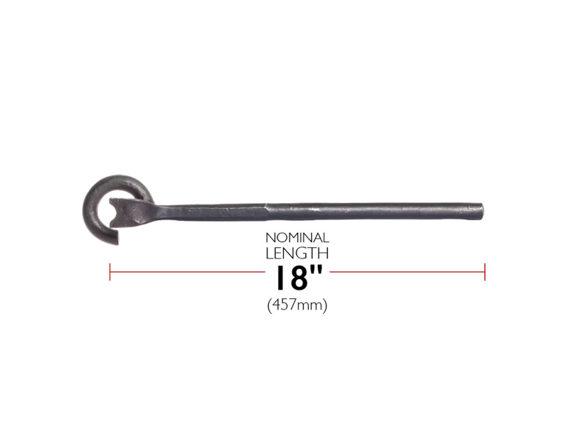 18" Drop Forged One Piece Steel Valve Wheel Key from IBHS Ltd