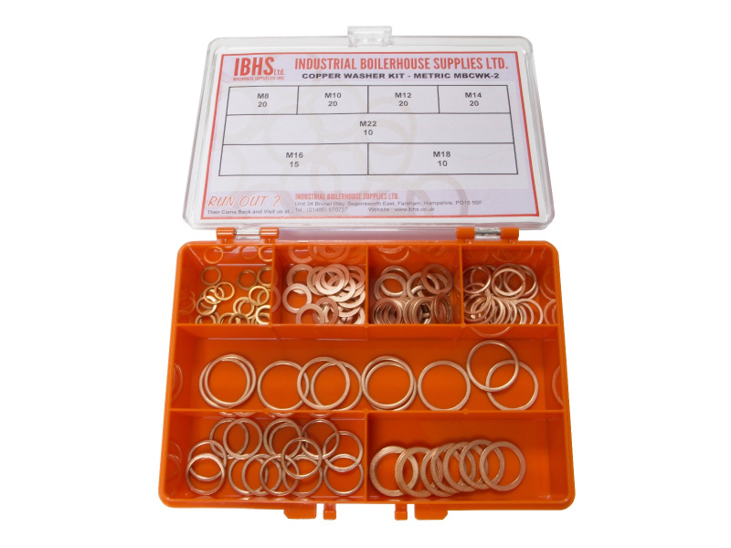 Copper Washer Kit 115 PCE - Metric 7 sizes
