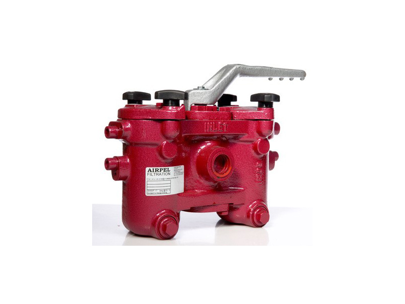 1" BSP Screwed Duplex Oil Filter C/W 60 Mesh Baskets