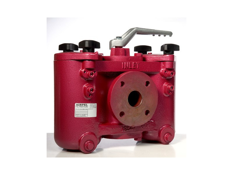 50mm Flanged PN16 Duplex Oil Filter C/W 60 Mesh Baskets