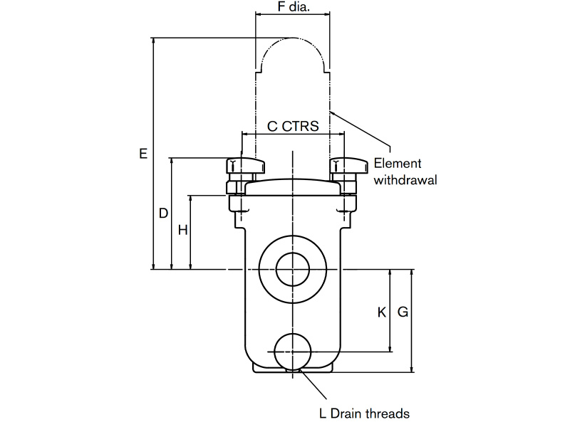 2" BSP Screwed Simplex Oil Filter W/ 60 Mesh Basket IBHS Ltd