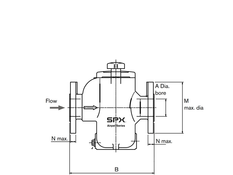 50mm Flanged PN16 Simplex Oil Filter C/W 60 Mesh Basket