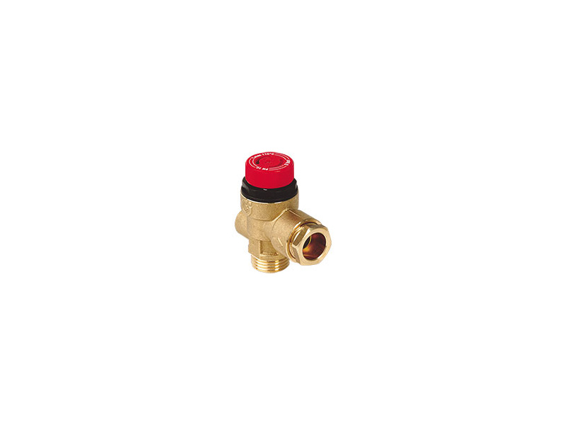 1/2" x 1/2" Safety Relief Valve 6 Bar c/w Gauge from IBHS