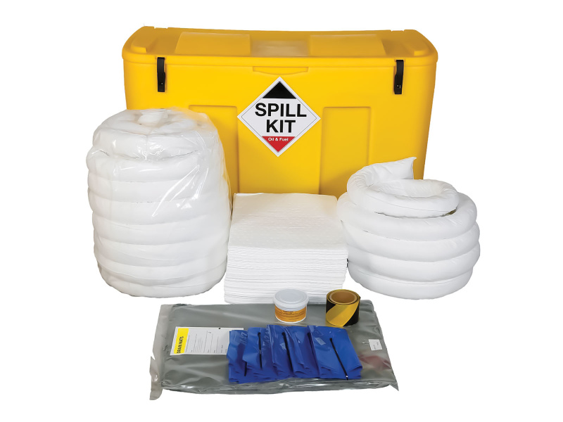 Oil & Fuel Spill Kit - Mobile Locker - Absorbs 250L from IBHS Ltd