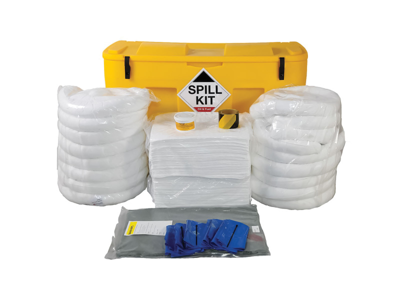 Oil & Fuel Spill Kit - Mobile Locker - Absorbs 350L from IBHS Ltd