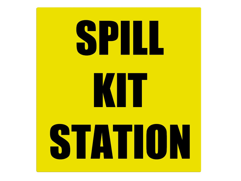 "Spill Kit Station" Sign from IBHS Ltd