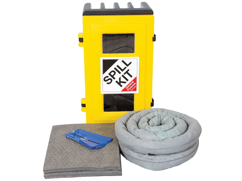 General Purpose Spill Kit - Wall Cabinet - Absorbs 50L from IBHS Ltd