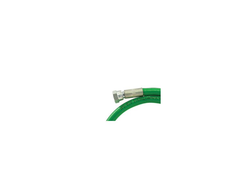 Flexible Green Oil Line 1/4" M St x 1/4" F St x 1000mm Long