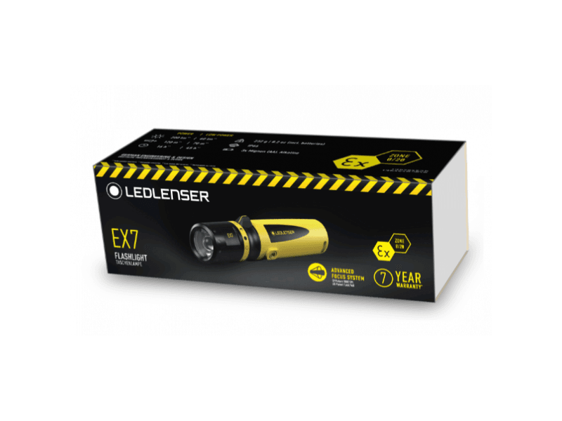 Ledlenser EX7 ATEX Torch Zone 0/20