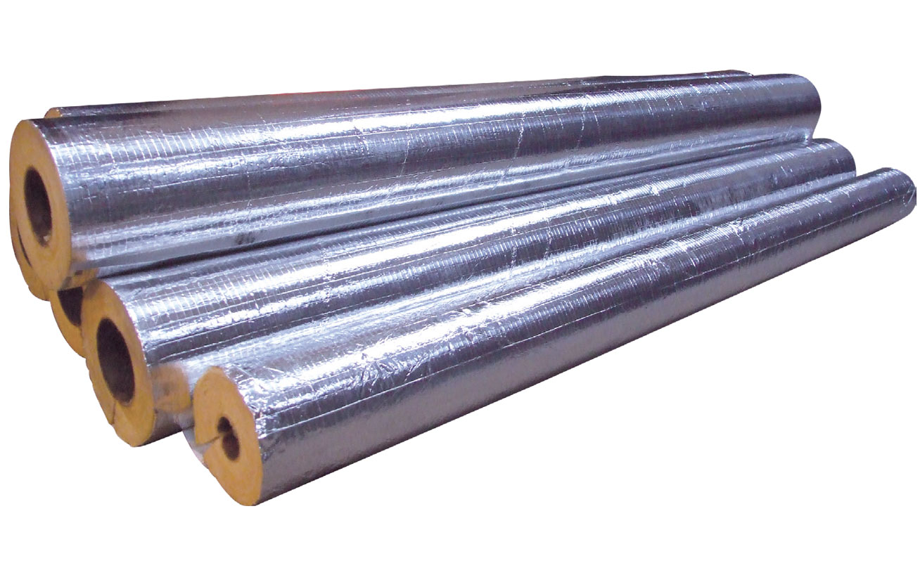 60mm ID - 30mm Thick Foil Faced Pipe Section 1.2m from IBHS Ltd