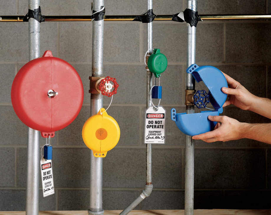 Yellow Valve Lockout Suit 6 1/2"-10" (170mm-257mm) Handwheel