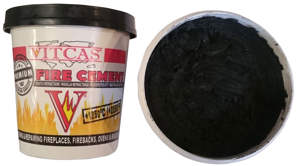 Premium Black Fire Cement 2Kg Tub
