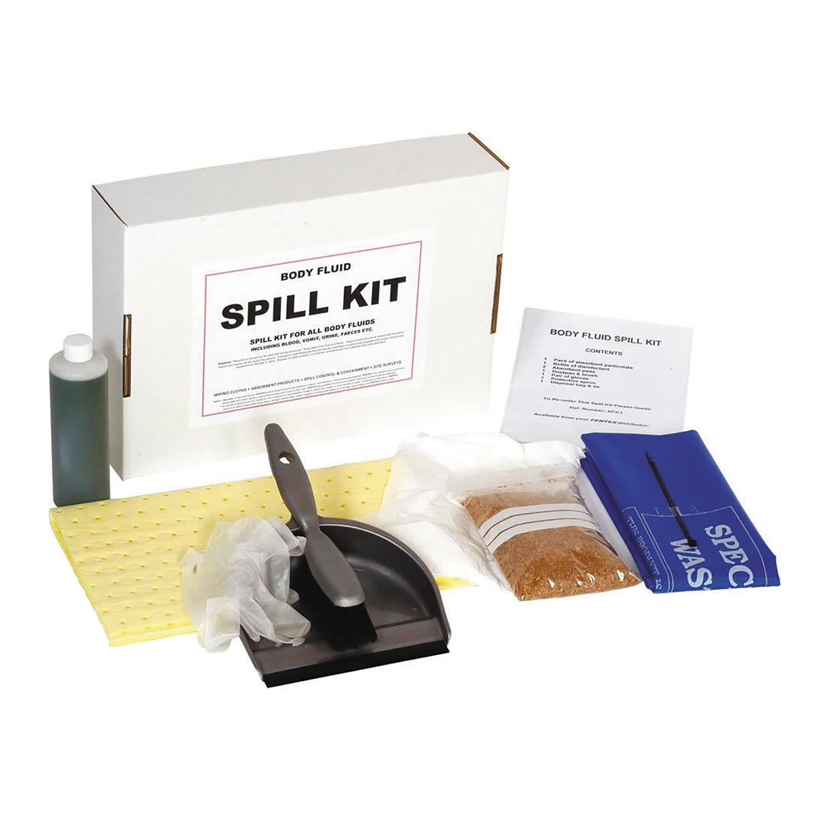 Body Fluid Spill Kit Box - Absorbs 1L from IBHS Ltd