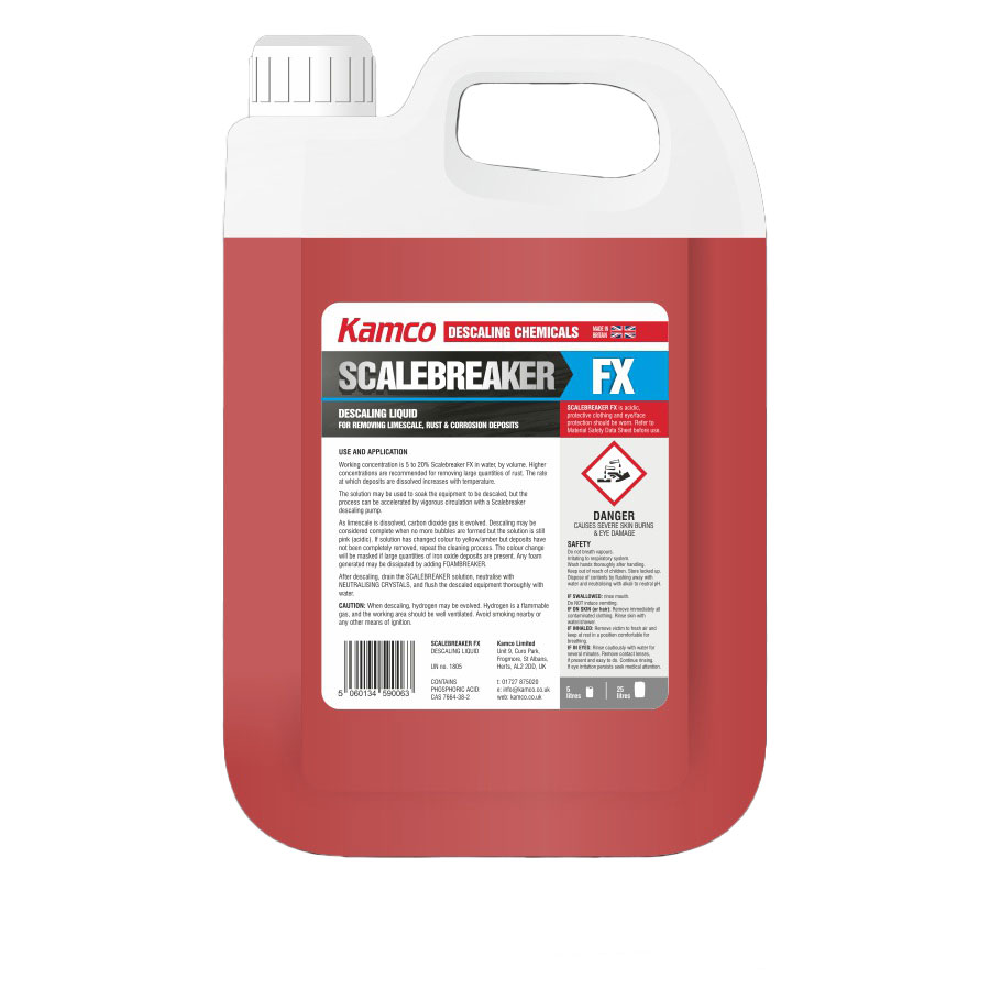 Kamco Scalebreaker FX Descaling Liquid Carton of 4 x 5 ltrs