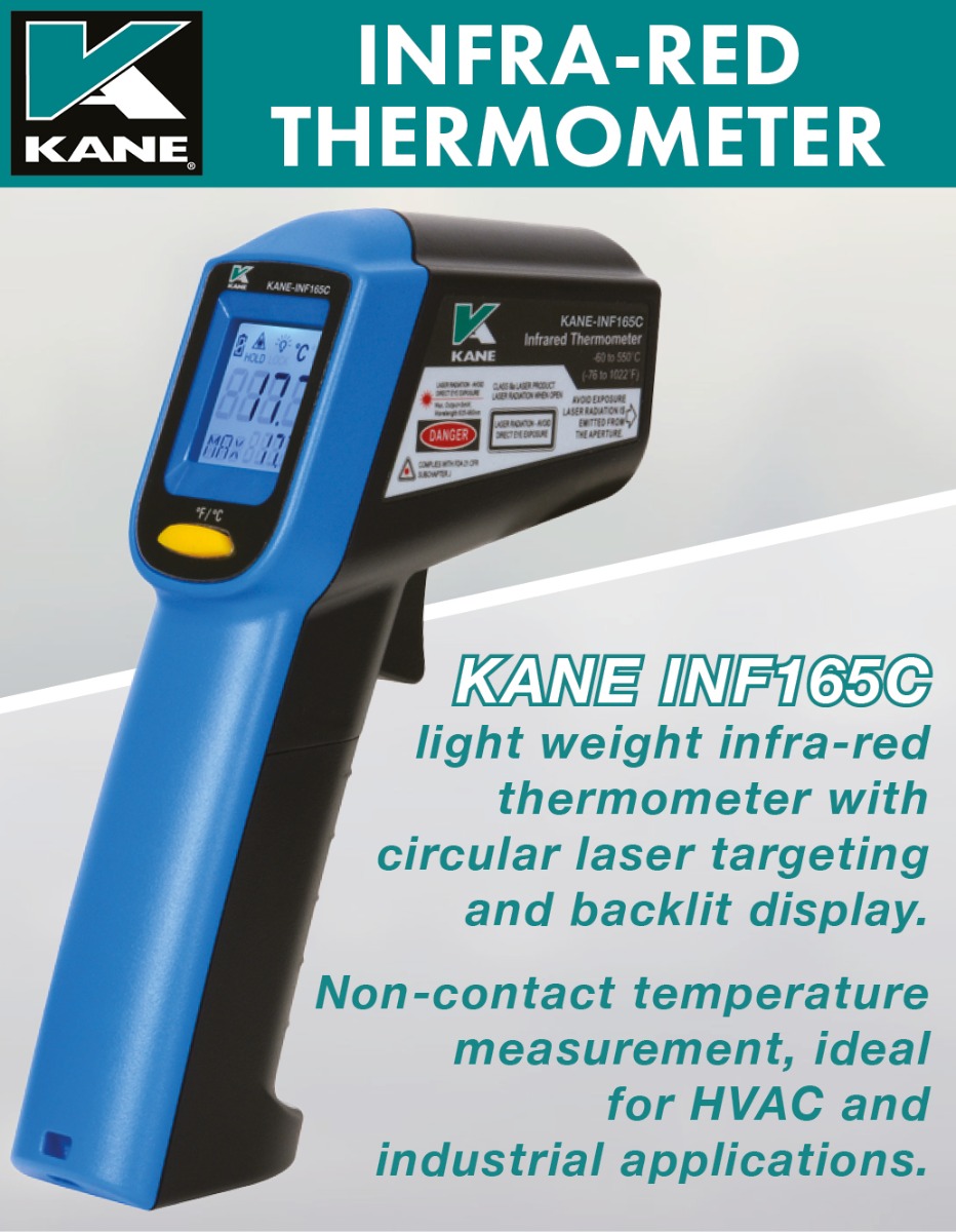 Infra-red Laser Thermometer Range -60 to 550°C